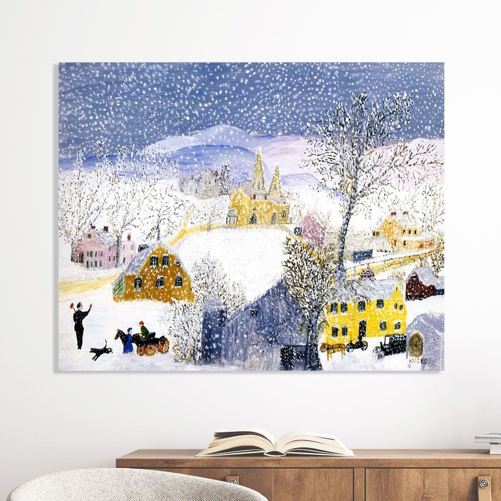 그림·사진 그랜드마 모지스 명화 캔버스 그림액자 8세트 겨울 원더랜드 오늘의집 쇼핑