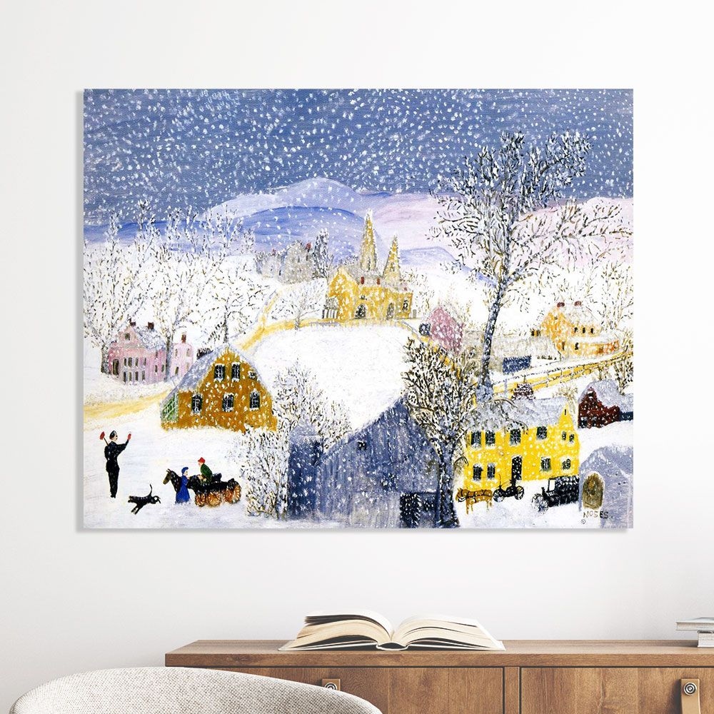 그림·사진 그랜드마 모지스 명화 캔버스 그림액자 8세트 겨울 원더랜드 오늘의집 쇼핑