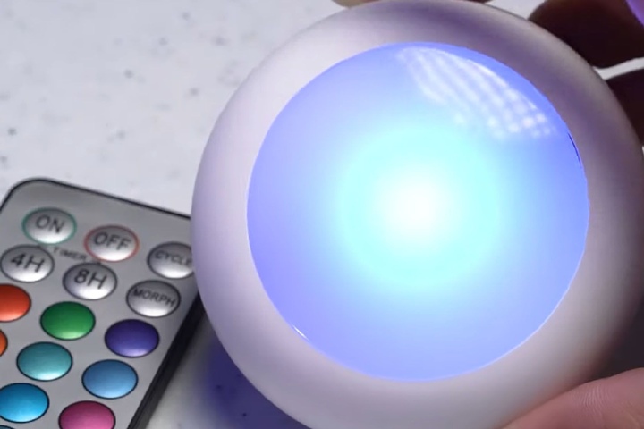 무드등·수유등 레드밴스 Rgb Led 무드등 닷잇 3개입 터치 무선 리모컨포함 건전지등 오늘의집 쇼핑