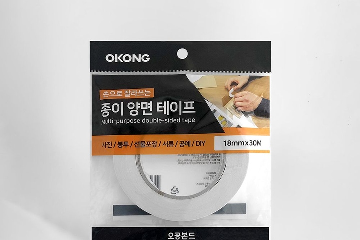 접착제·보수용품 철공자 손으로 잘라쓰는 종이 양면테이프 18mm 30m 얇은 화지 오늘의집 쇼핑