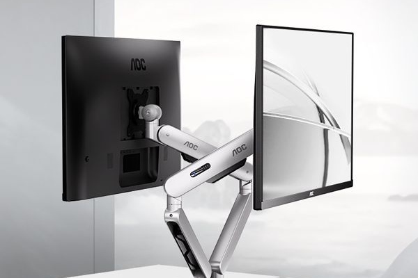 데스크테리어 Aoc Am420 울트라 프리미어 실버 듀얼 모니터암 오늘의집 쇼핑