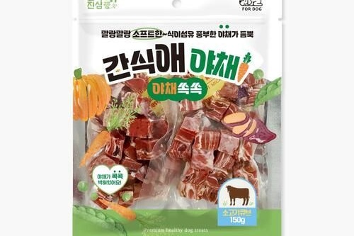 강아지 사료·간식 간식애야채 강아지 간식 식이섬유 소프트 큐브 150g 연어 황태 장어 소고기 오늘의집 쇼핑