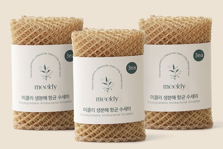행주·수세미·솔 생분해 친환경 항균 수세미 3개9개입 천연수세미 제로웨이스트 오늘의집 쇼핑