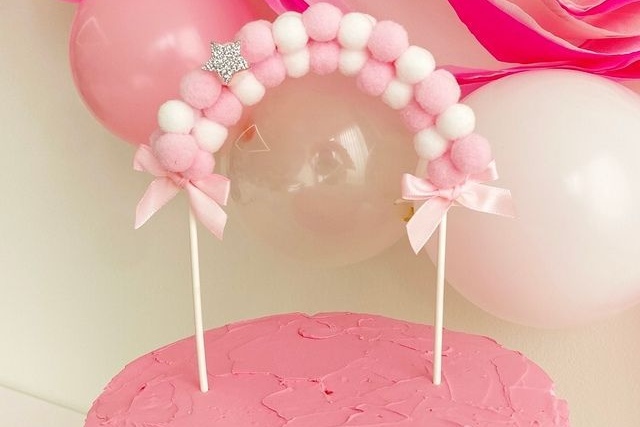 파티·이벤트용품 생일 케이크 토퍼 데코 픽 폼폼 구름 파티 소품 홈파티 용품 오늘의집 쇼핑