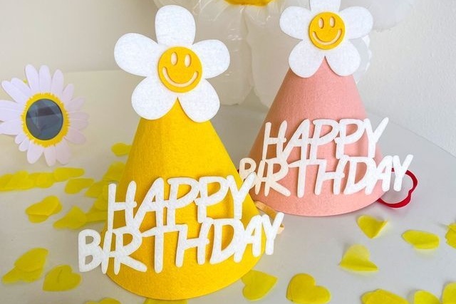파티·이벤트용품 데이지 꽃 생일 파티 플라워 고깔모자 홈파티 용품 꾸미기 소품 오늘의집 쇼핑