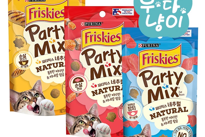 고양이 사료·간식 프리스키 파티믹스 네추럴 60g 고양이간식 오늘의집 쇼핑