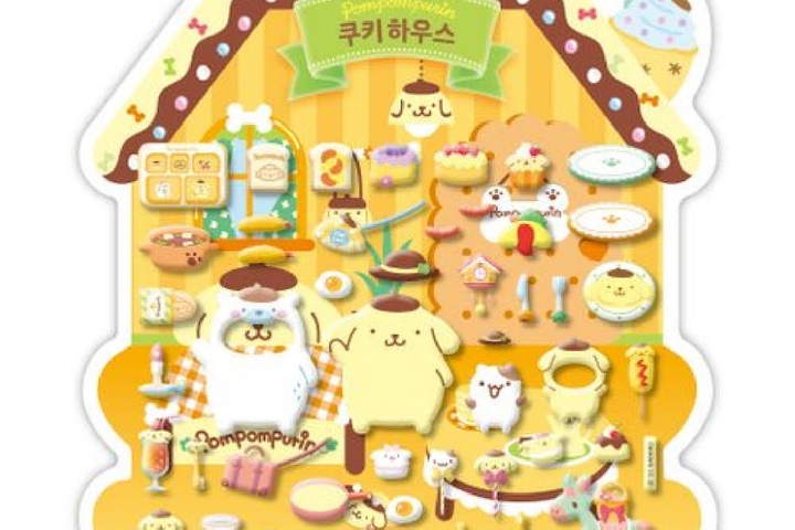 칠판·학습완구 산리오 케이크 하우스 폼폼푸린 스티커 오늘의집 쇼핑