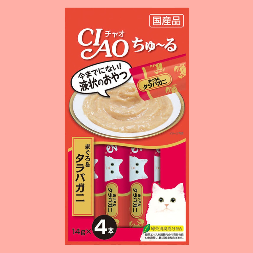고양이 사료·간식 이나바 챠오 고양이츄르 참치 킹크랩 4p 오늘의집 쇼핑