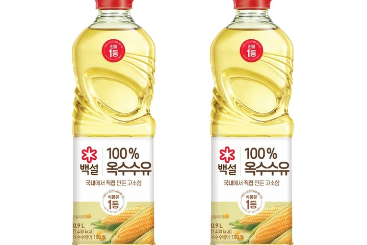 오일·식초·꿀 백설 옥수수유 900ml2개 오늘의집 쇼핑