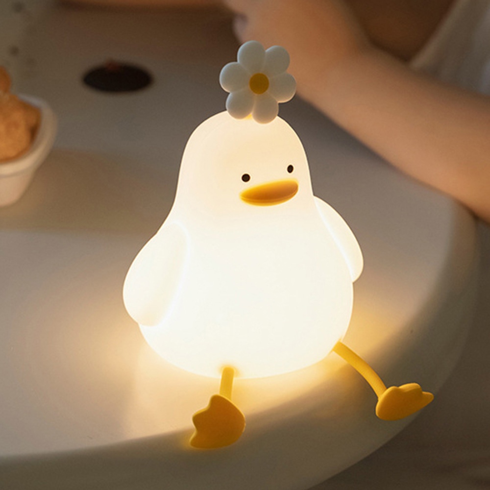 무드등·수유등 플라워 오리 미니 무드등 Led 귀여운 무선 밝기조절 인테리어 거치대 실리콘 조명 취침등 오늘의집 쇼핑