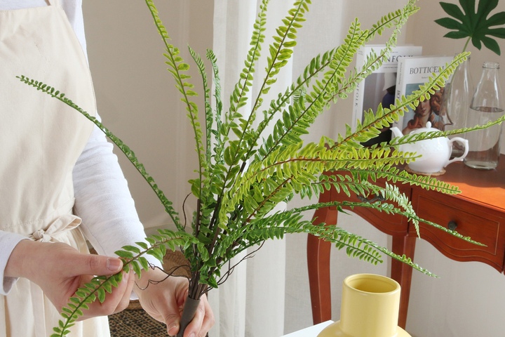 조화 파릇파릇 60cm 고사리 그린 조화 부쉬 오늘의집 쇼핑