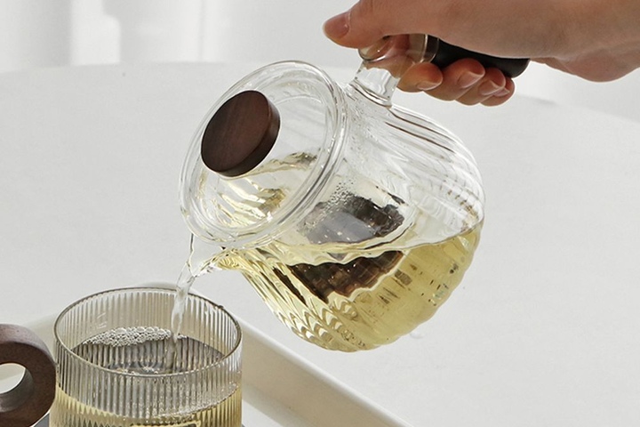 머그컵 도토리 티망 티포트 710 Ml 우드뚜껑 유리망 내열유리 거름망뚜껑 세트 오늘의집 쇼핑