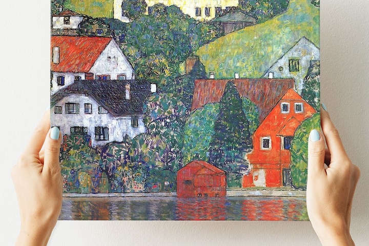 그림·사진 캔버스액자 클림트 아테제호수 캄머성 5size 오늘의집 쇼핑