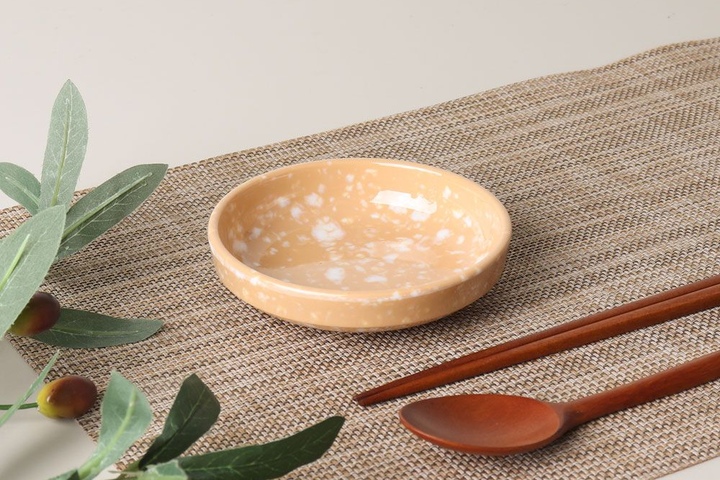 접시·플레이트 레트로 달고나 그릇 반찬접시 2호 떡볶이 접시 분식집 멜라민 포장마차 오늘의집 쇼핑