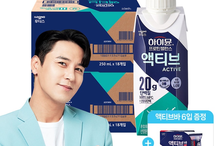 헬스·다이어트 하이뮨 프로틴 밸런스 액티브 밀크 250ml36팩액티브바 6입 오늘의집 쇼핑