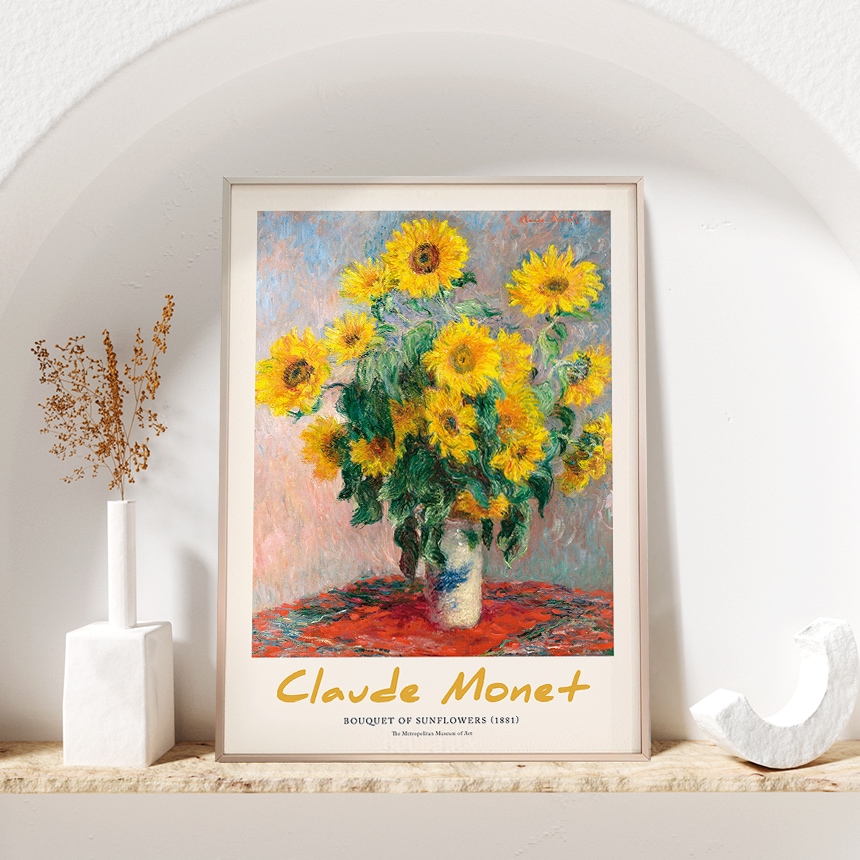 그림·사진 풍수 명화 그림액자 포스터 61종 11 모네 해바라기 오늘의집 쇼핑