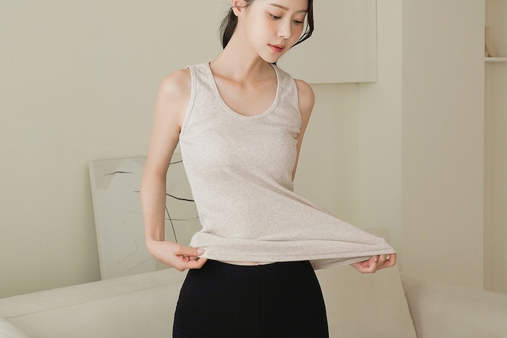 이너웨어 여성용 면스판 골지 민소매 나시 3p 오늘의집 쇼핑
