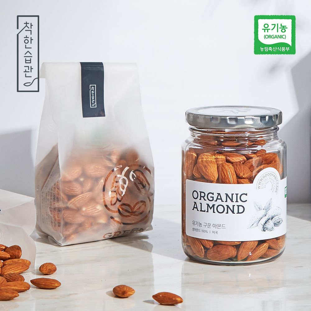 육포·견과·말랭이 > 유기농 구운 아몬드 220g | 오늘의집 쇼핑