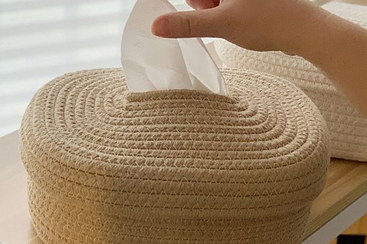 의자·기타커버 패브릭 면 마 휴지 티슈 케이스 2color 오늘의집 쇼핑