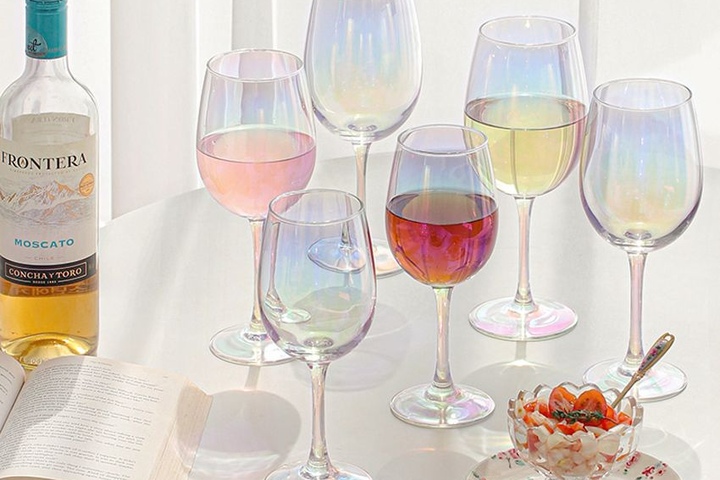 와인·양주·칵테일잔 루어 오로라 와인 글라스 2p 세트 350ml 와인잔 세트 오늘의집 쇼핑
