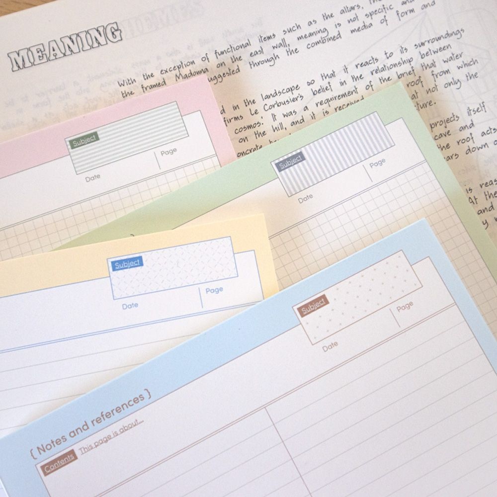 디자인문구 Pp Notepad 모눈 라인 노트패드 오늘의집 쇼핑