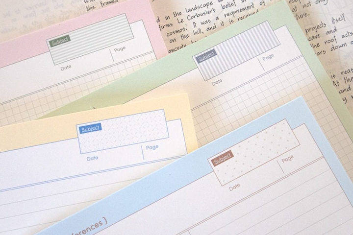 디자인문구 Pp Notepad 모눈 라인 노트패드 오늘의집 쇼핑