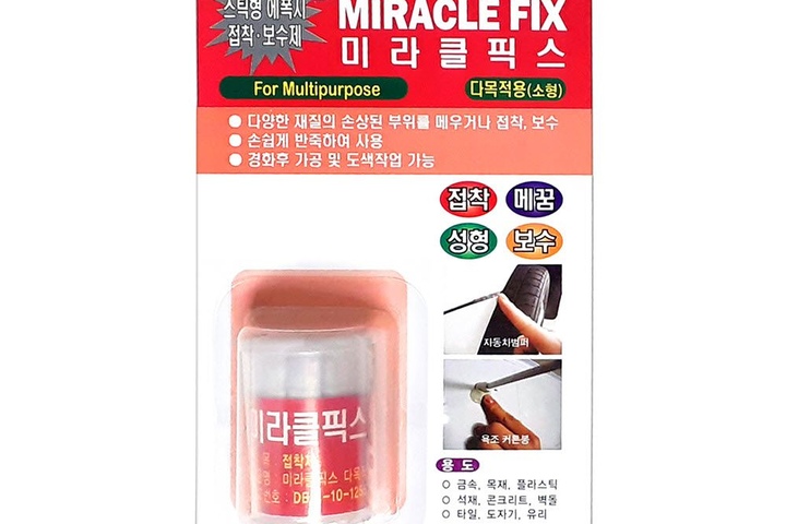 접착제·보수용품 미라클픽스 접착제 다목적용 소형20g 스틱형 에폭시접착제 0209 오늘의집 쇼핑