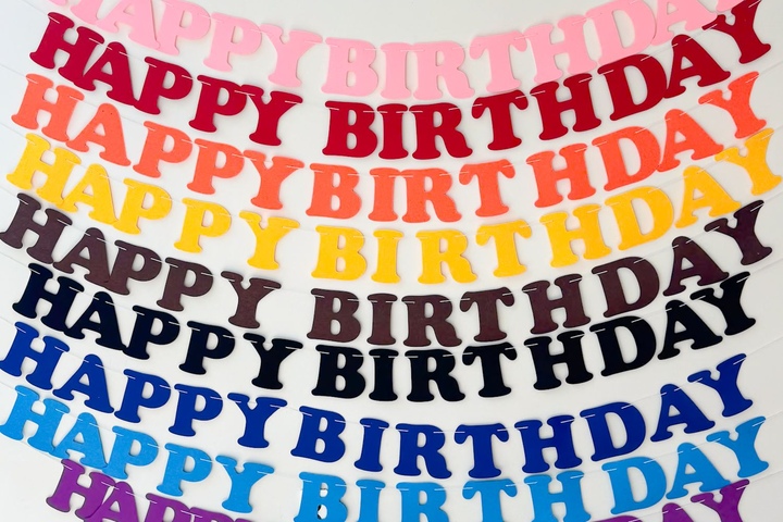 파티·이벤트용품 생일가랜드 해피벌스데이 빅 알파벳 펠트 가랜드 생일파티용품 오늘의집 쇼핑