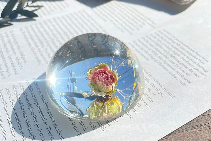 장식소품 장미 플라워 문진 크리스탈문진 Paperweight A 오늘의집 쇼핑
