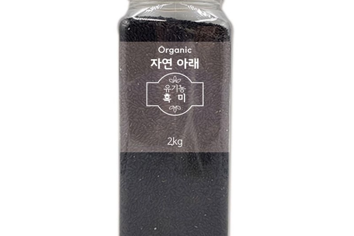 쌀·채소 자연이 담긴 국내산 유기농 흑미 2kg 보틀 오늘의집 쇼핑