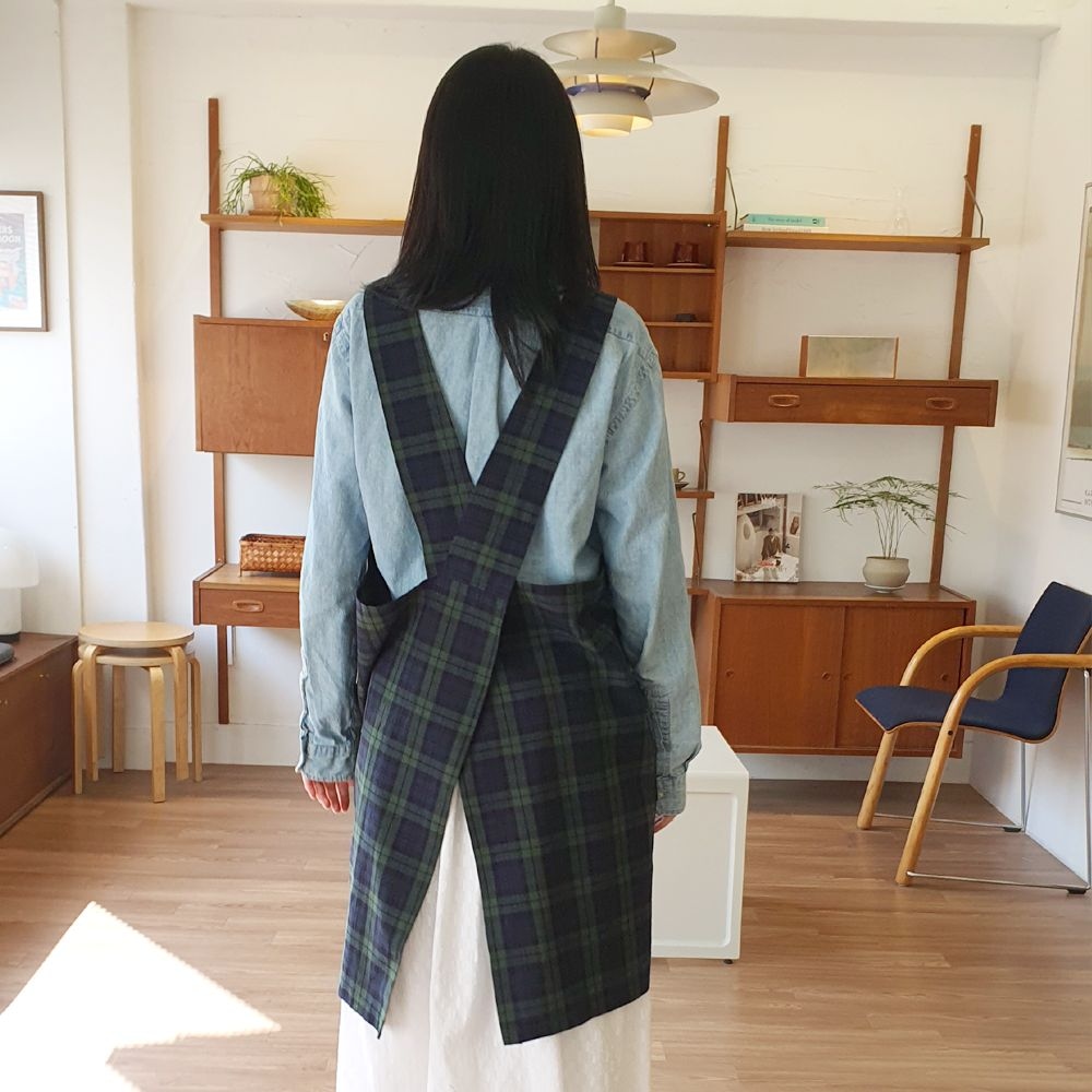 앞치마·주방장갑 어깨끈 체크앞치마 오늘의집 쇼핑