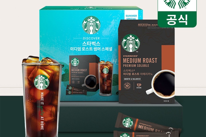 커피캡슐·드립백 스타벅스 미디엄로스트 썸머 스페셜팩 아이스커피 글라스 360ml 오늘의집 쇼핑
