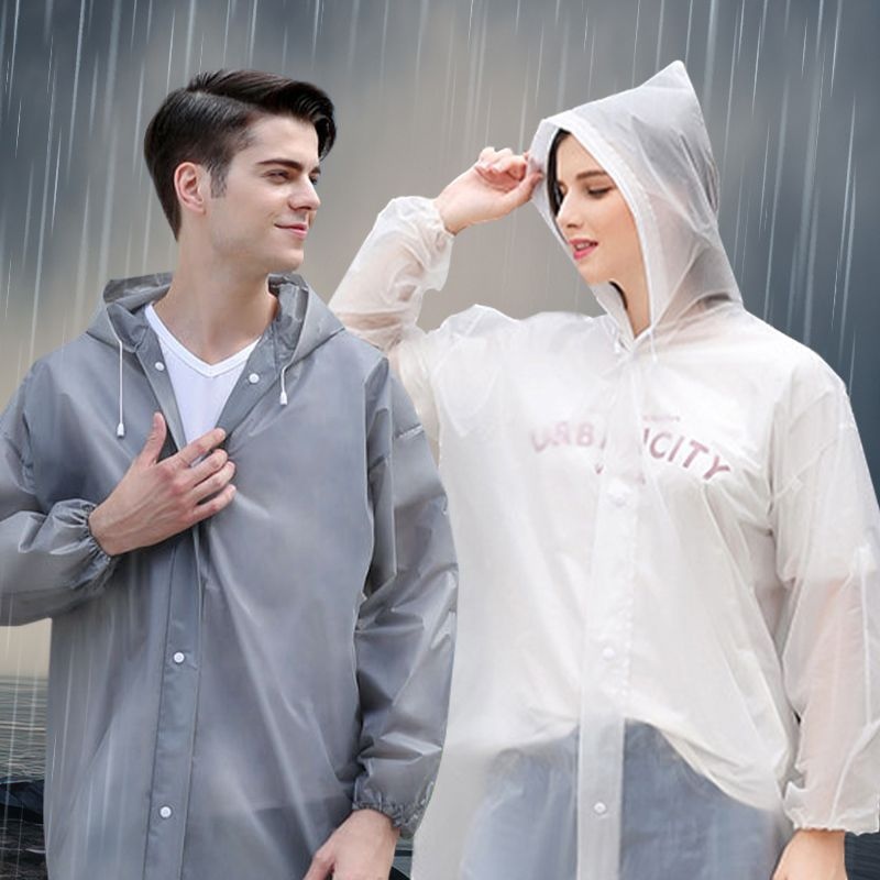 우산·우의 > 1+1 소매밴딩 EVA레인코트 남녀공용 다회용 우비 컬러2종 | 오늘의집 쇼핑