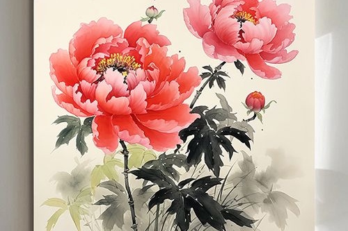 그림·사진 황금 모란 그림 캔버스액자 돈들어오는 꽃 두꺼비집 가리개 원룸 거실 풍수 인테리어 액자 오늘의집 쇼핑