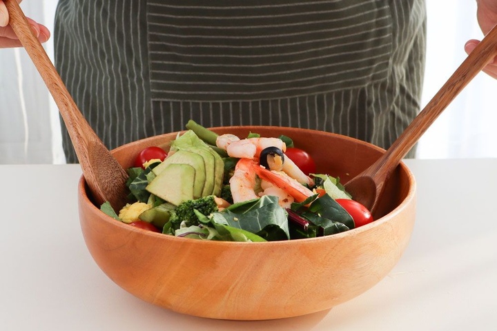 샐러드볼·다용도볼 > 1+1 마호가니 우드 이지 샐러드볼(특대) 22cm (총2P) | 오늘의집 쇼핑