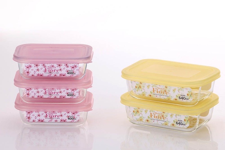 밀폐용기·반찬통 > 피오레 내열용기 직사각5종세트 (직사각400ml x 3EA+직사각640ml x 2EA) | 오늘의집 쇼핑