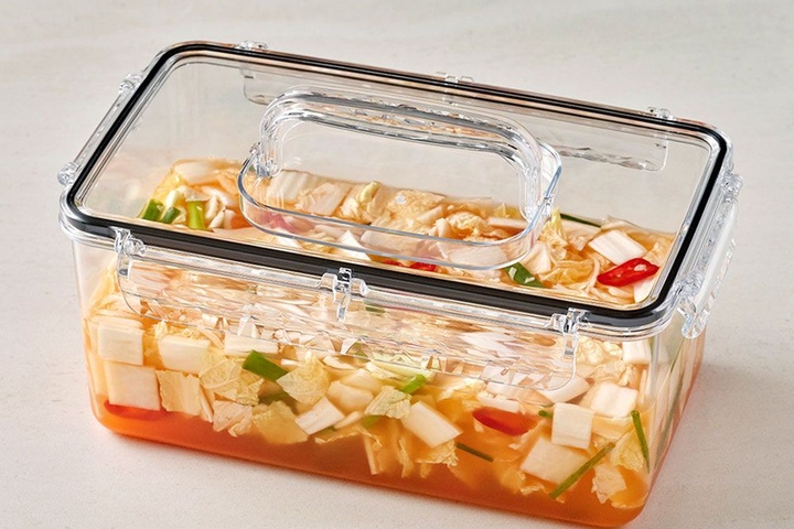 밀폐용기·반찬통 네오크리스탈 트라이탄 밀폐용기 모5 1호 4600ml 블랙 오늘의집 쇼핑