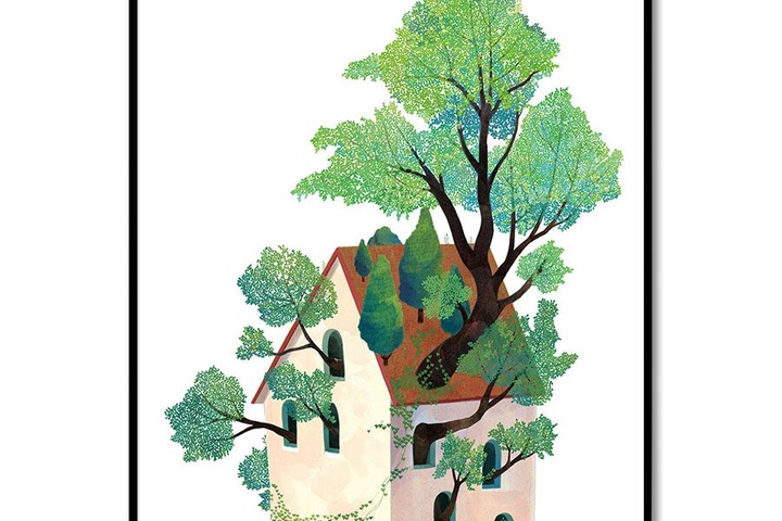 그림·사진 트리하우스 오승만 작가 감성 일러스트 그림 액자 오늘의집 쇼핑