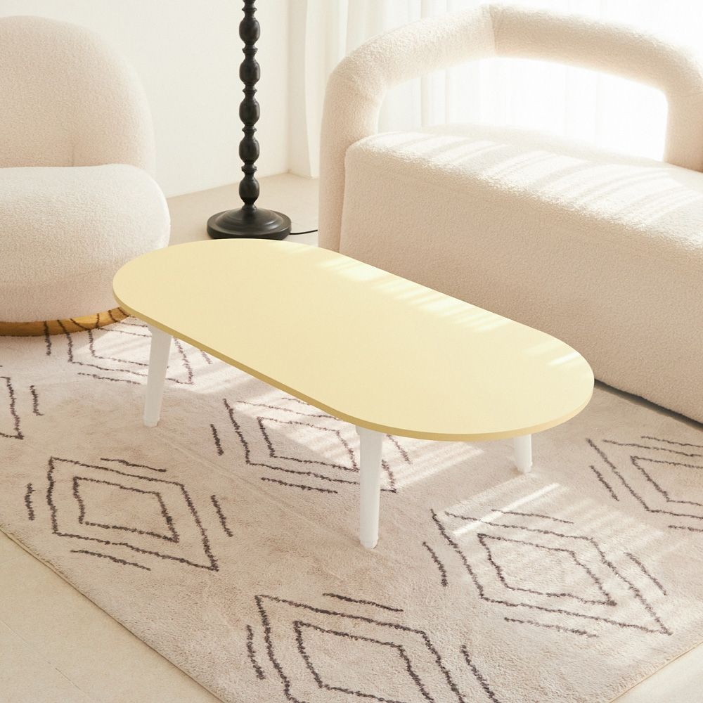 좌식테이블 > 6단높이조절 비아토 오벌 E0 LPM 접이식 테이블 1200 | 오늘의집 쇼핑