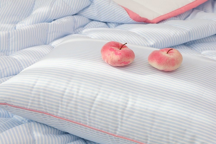 이불 > 포토리뷰이벤트/ 포근한 스트라이프 배색 라인 옥수수솜 차렵이불 4color S/SS Q | 오늘의집 쇼핑