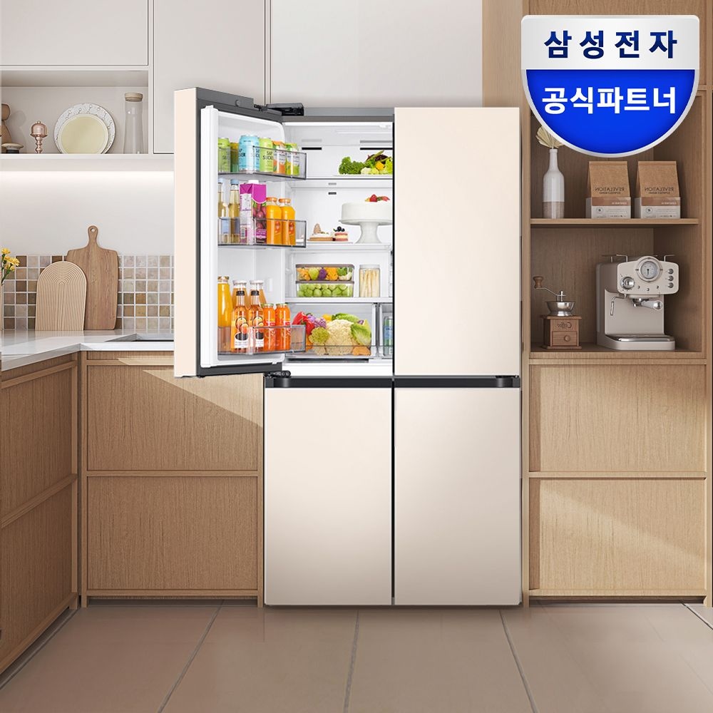 양문형냉장고 혜택가173만원대 비스포크 4도어 905l 대용량 냉장고 Rf90dg90124e 오늘의집 쇼핑