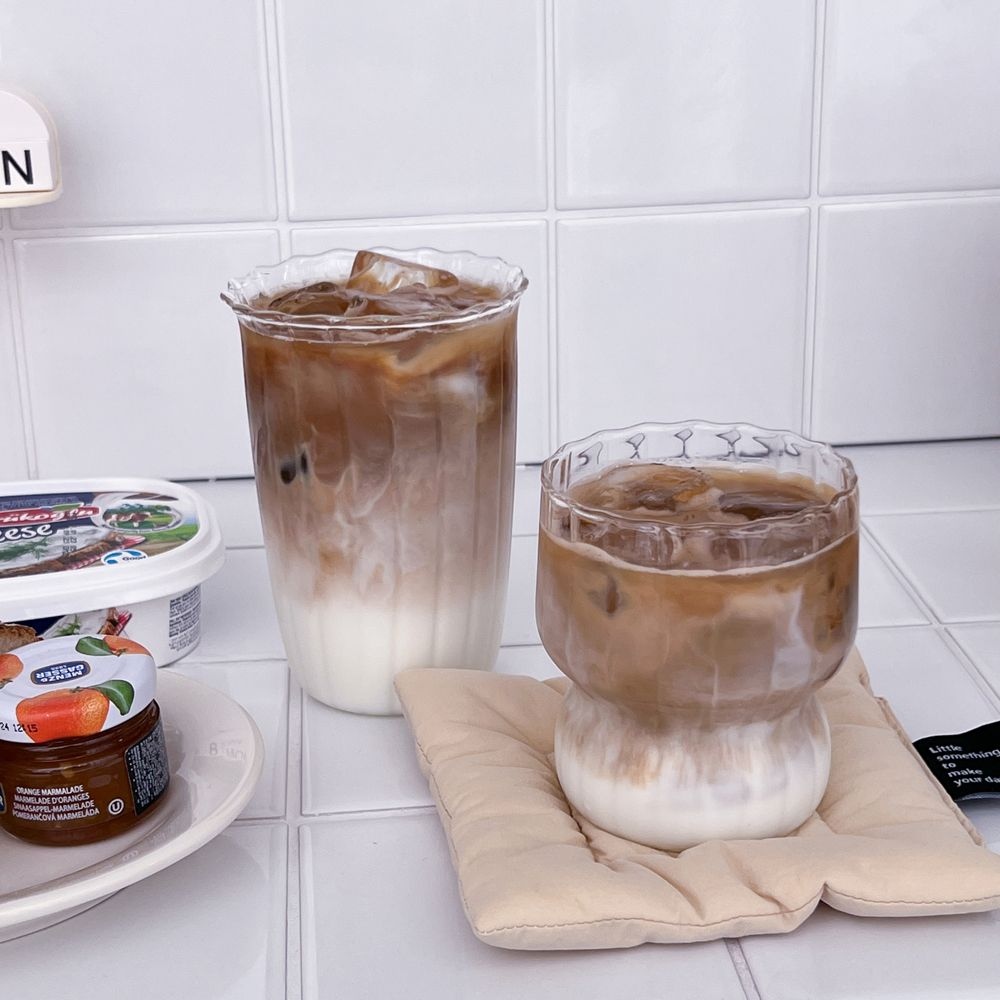 유리컵·물컵 플리츠 물방울 홈카페 내열 유리컵 260ml 오늘의집 쇼핑