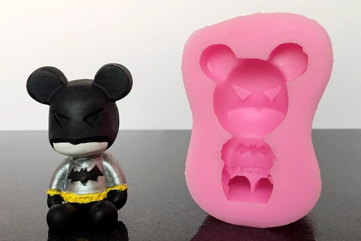 Diy공예·미니어처 베어브릭 배트맨 곰돌이 3d실리콘 몰드 비누몰드 석고방향제 레진아트 캔들 만들기 오늘의집 쇼핑