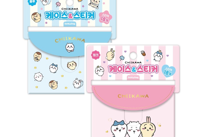 칠판·학습완구 먼작귀 케이스and스티커 블루 핑크 2종 세트 오늘의집 쇼핑