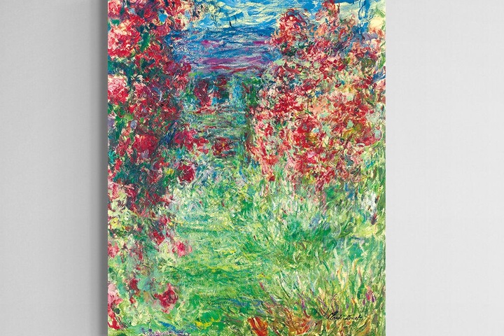 그림·사진 모네 장미 정원이 있는 집 명화 캔버스액자 풍경화 벽 거실 카페 대형 인테리어 액자 오늘의집 쇼핑