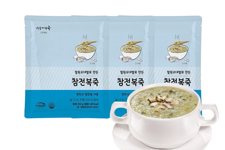 죽·수프·카레·짜장 미니참전복죽 250g 3팩 Set 오늘의집 쇼핑