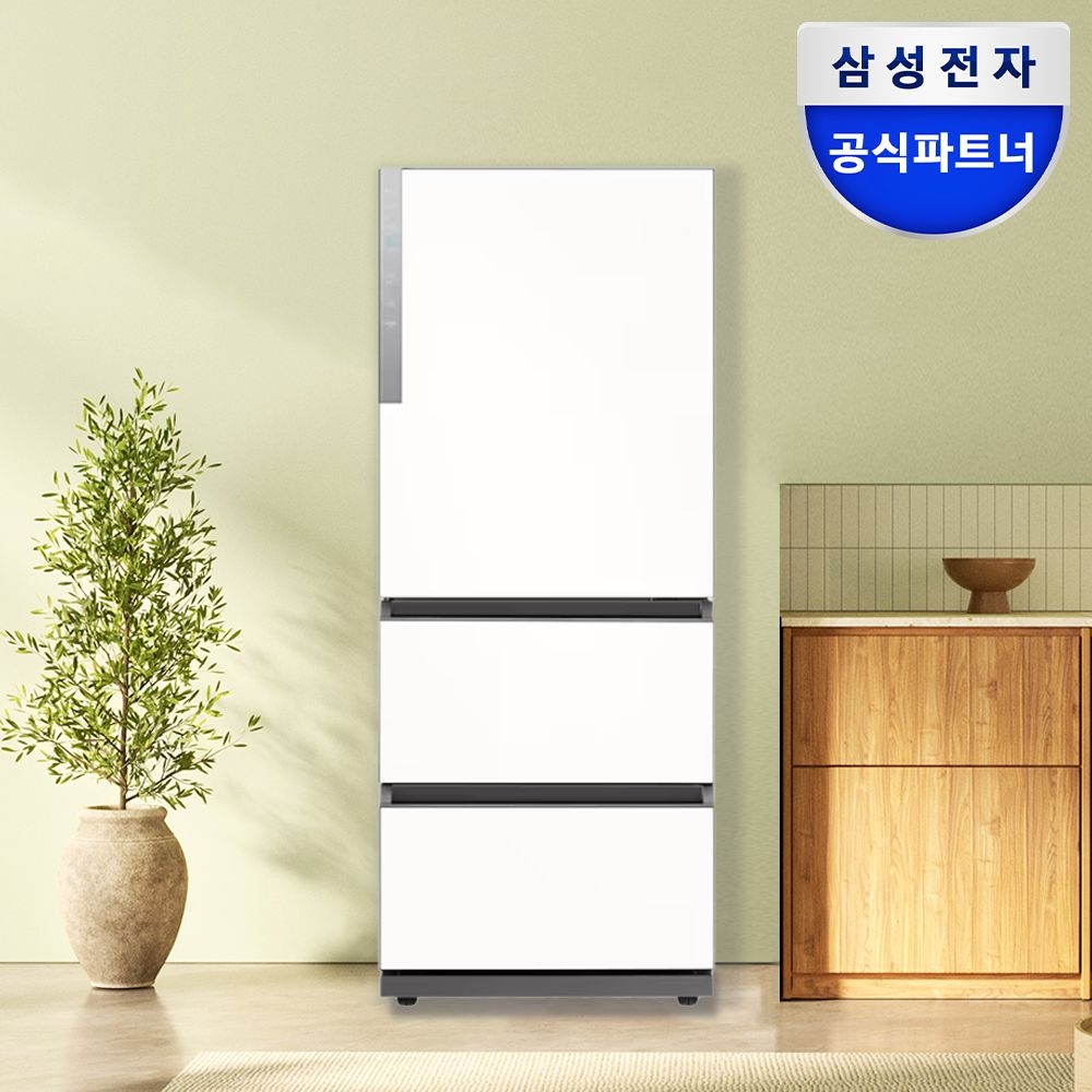 김치냉장고 삼성 비스포크 김치냉장고 Rq33dg71j2ew 3도어 김치플러스 스탠드 화이트 오늘의집 쇼핑