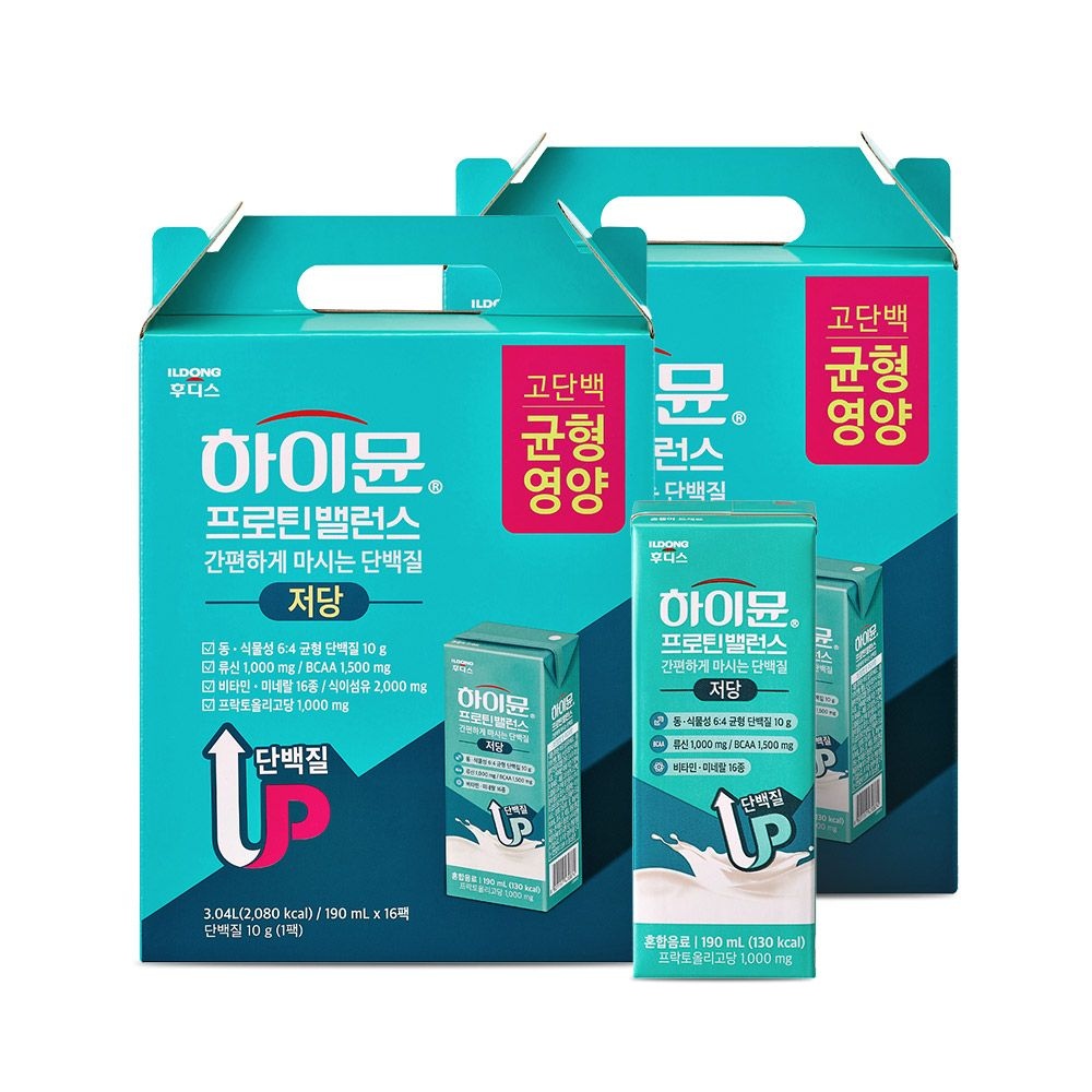 헬스·다이어트 > 하이뮨 프로틴 밸런스 저당 190ml*32팩 | 오늘의집 쇼핑