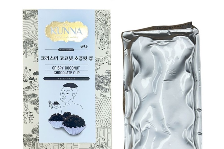 초콜릿 태국과자 쿤나 크리스피 코코넛 초콜릿 컵 90g 오늘의집 쇼핑