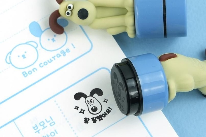 디자인문구 공식정품 윌레스와 그로밋 스탬프 잉크내장형 참잘했어요 스탬프도장 교사 선생님 칭찬스탬프 오늘의집 쇼핑